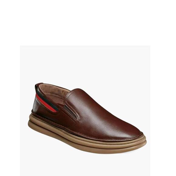 Stacy Adams | Shoes | New Stacy Adams Delmar Toe Slip On In Chocolate ...